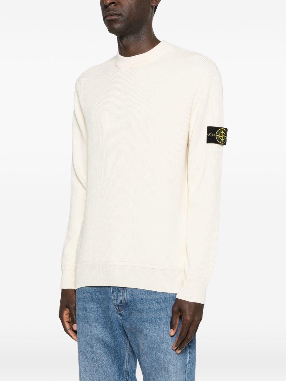 Stone Island Men Crewneck Sweater With Logo – Luosophy