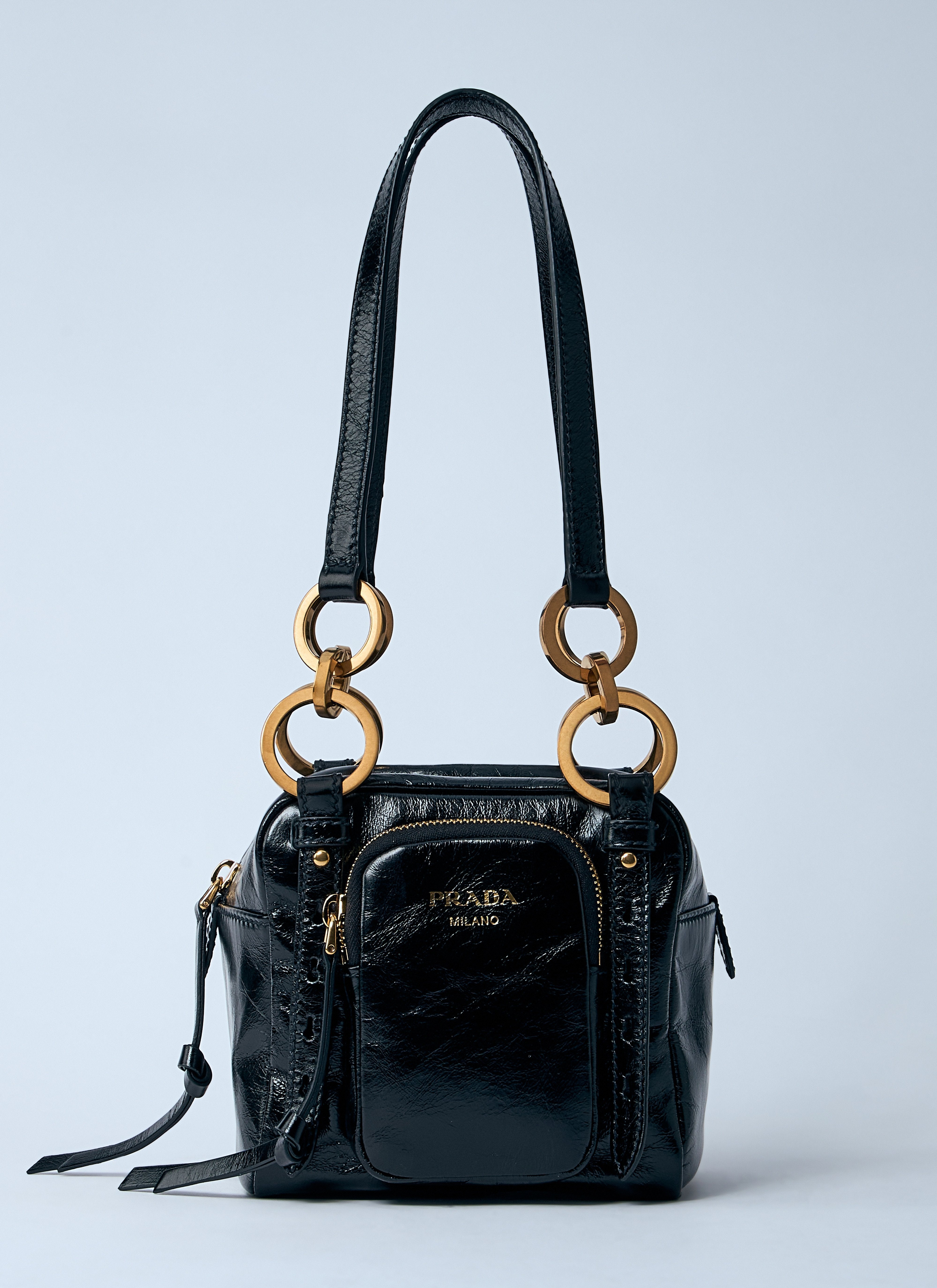 Prada Women Mini Dangle Leather Handbag – Luosophy