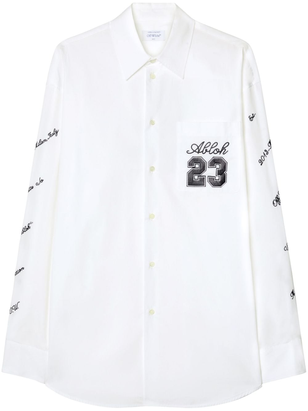 Off-White Men Logo Cotton Overshirt – Luosophy
